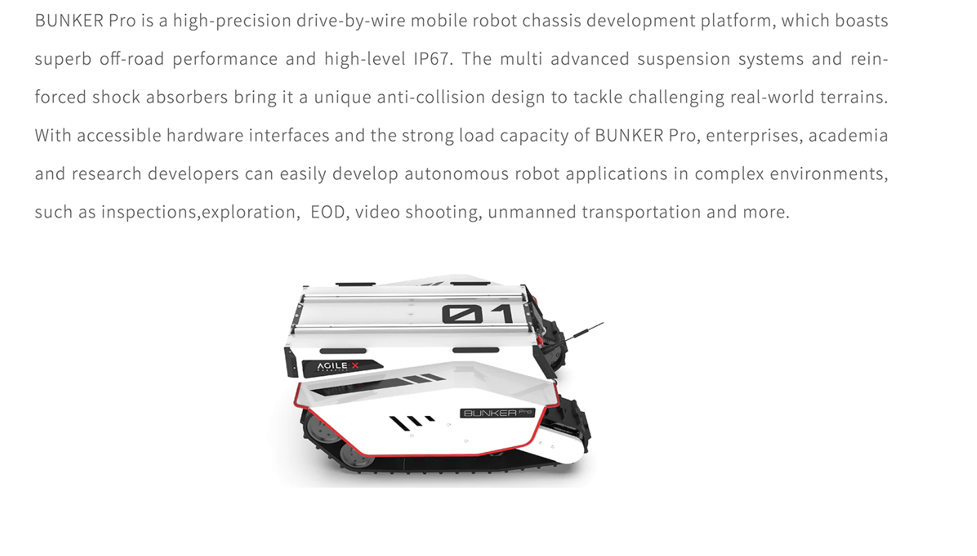 AgileX Bunker Pro - Research